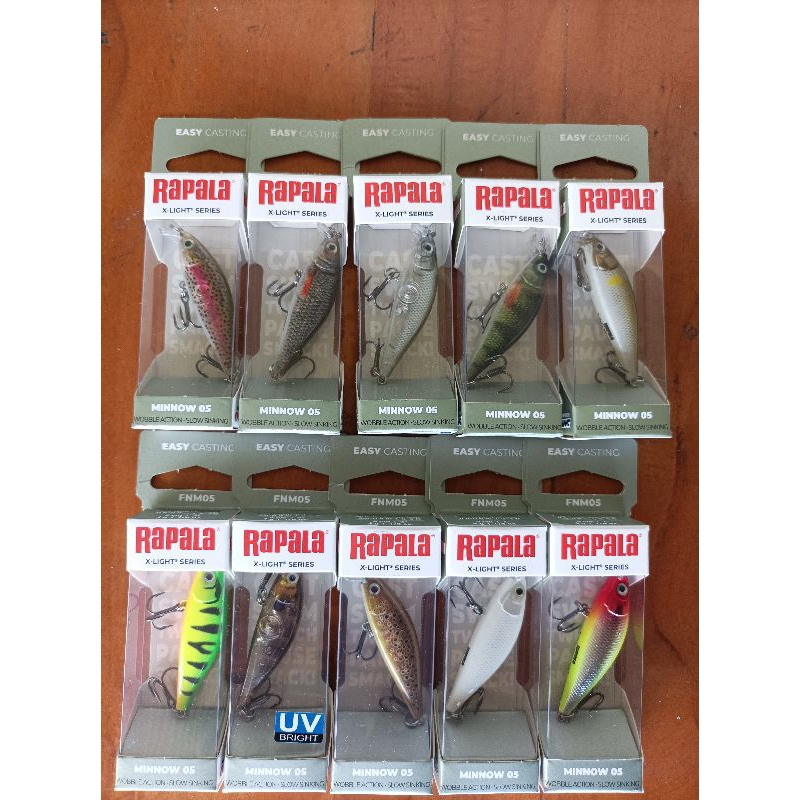 Jual UMPAN CASTING RAPALA X-LIGHT MINNOW FNM05 UL SERIES SLOW SINKING ORIGINAL TERBARU | Shopee ...