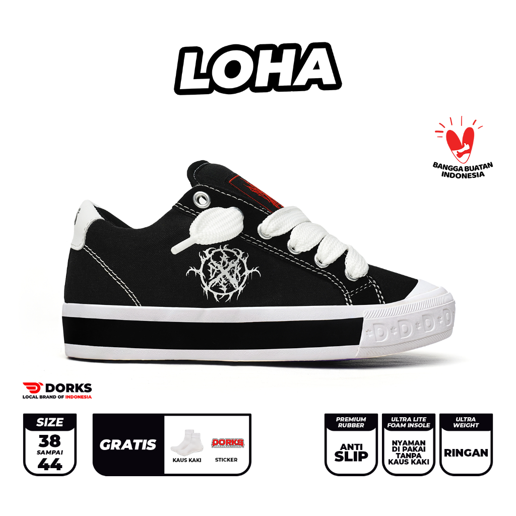 Jual Dorks - Loha Sepatu Gemuk Sneakers Casual Pria Wanita | Shopee ...