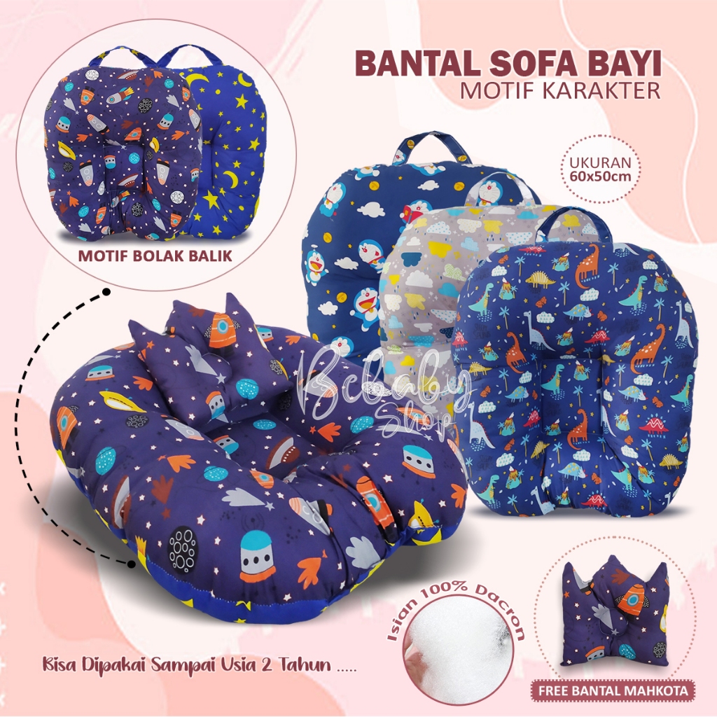 Jual Bantal Sofa Bayi Jumbo Plus Bantal Mahkota Tempat Tidur Duduk Bayi ...