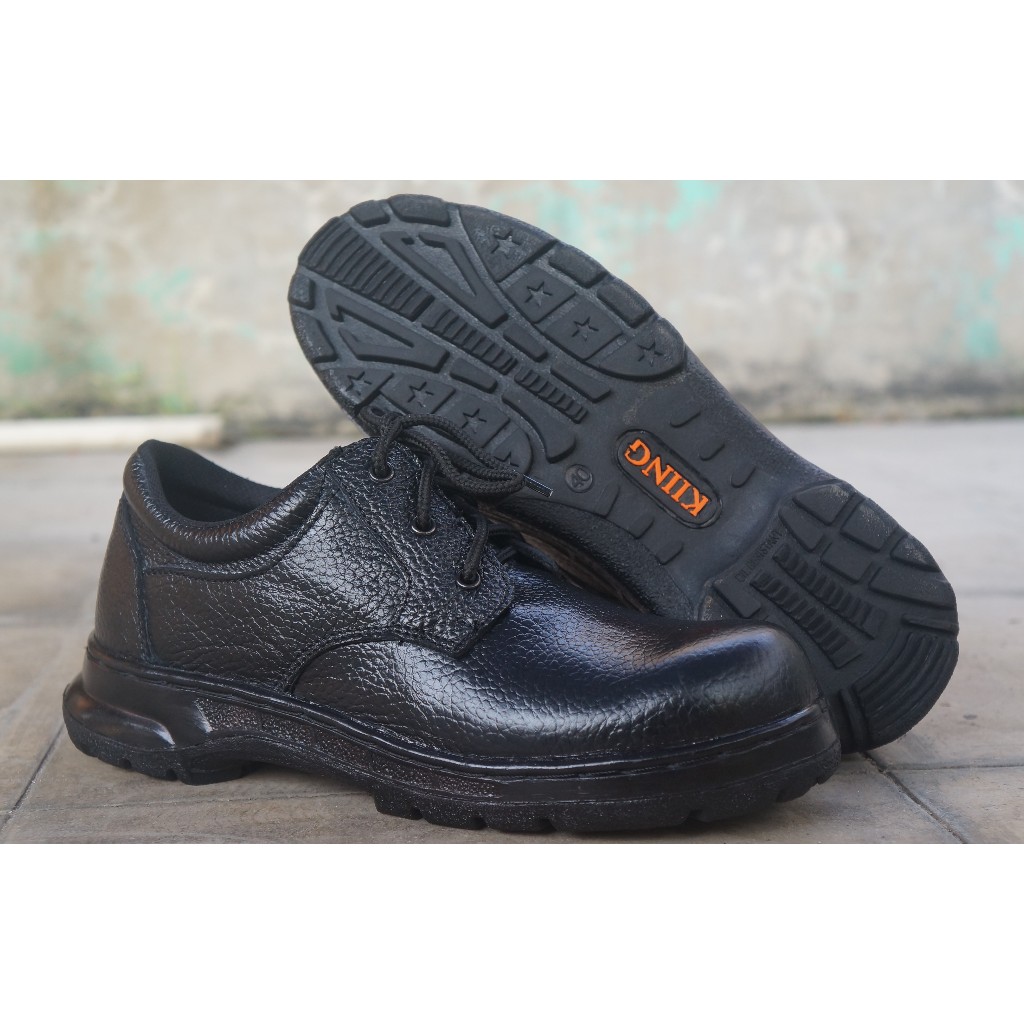 Jual Sepatu Safety Formal King Kulit Asli Ujung Besi | Shopee Indonesia