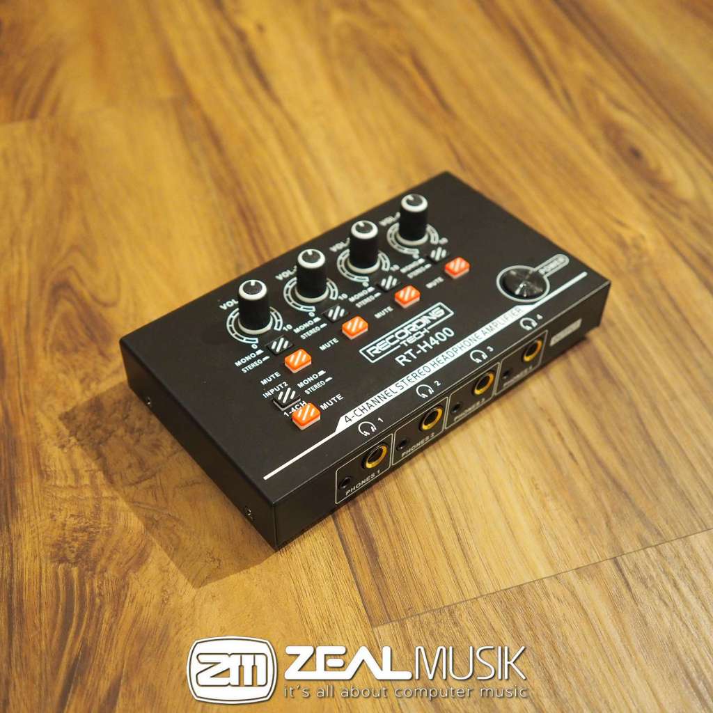 Jual Recording Tech RT-H400 - Headphone Amplifier Distributor Splitter ...
