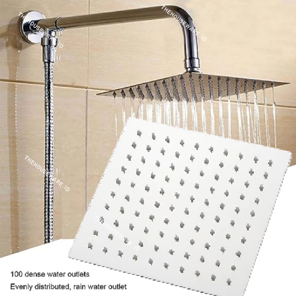 Jual Wall Shower Rainfall Pipa Dan Kepala Shower Hujan Stainless ...