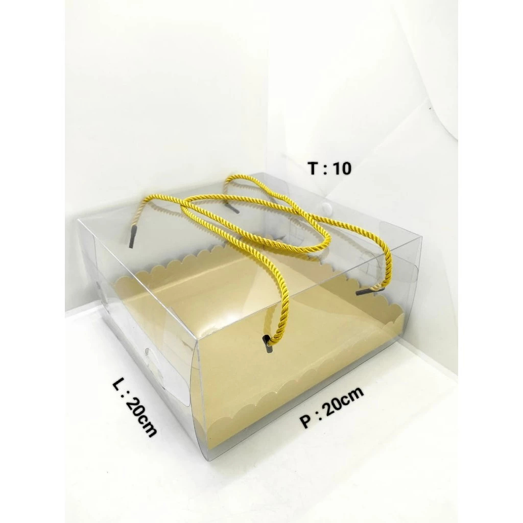 Jual Box Mika Tali GOLD 20X20X10 Alas GOLD | Shopee Indonesia