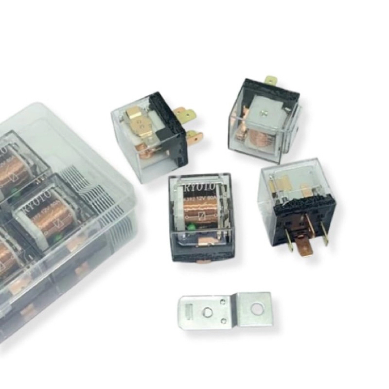 Jual RELAY TRANSPARAN 4 KAKI 12 VOLT UNTUK KLAKSON LAMPU ALARM RELAY ...