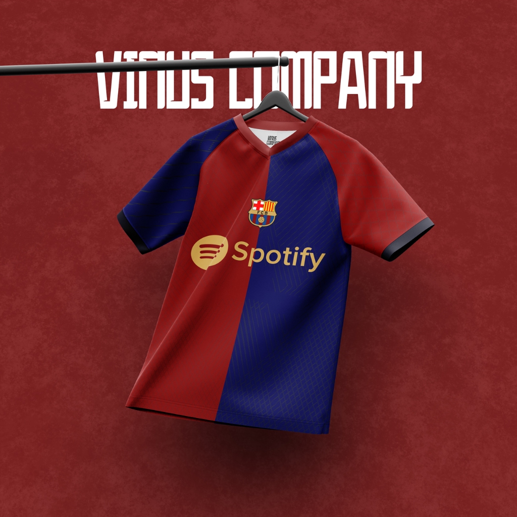 Jual JERSEY BAJU BOLA FCB HOME AWAY TERBARU 2024/2025 FREE NAME SET ...