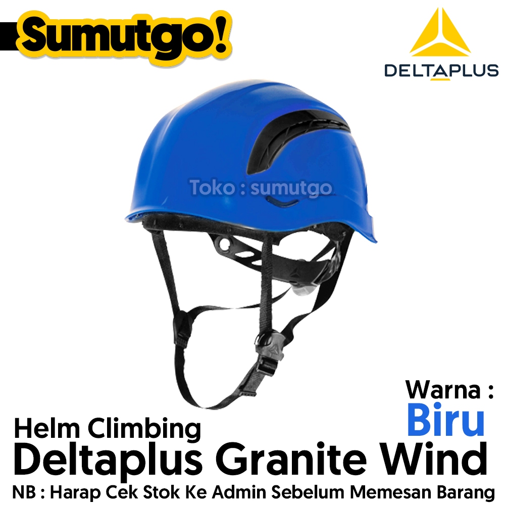 Jual Helm Climbing DELTA PLUS GRANITE WIND Warna Biru / Rope Access ...