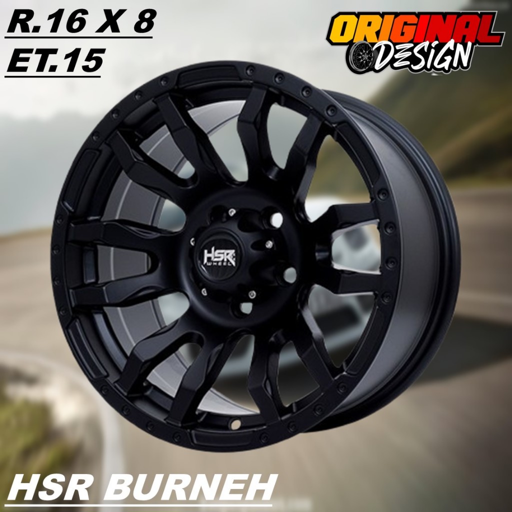 Jual Velg mobil XPANDER, INNOVA, TERIOS, ring 16 HSR BURNEH R16 lebar 8 ...