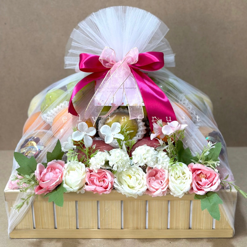 Jual Parcel Buah Premium + Bunga A | Shopee Indonesia