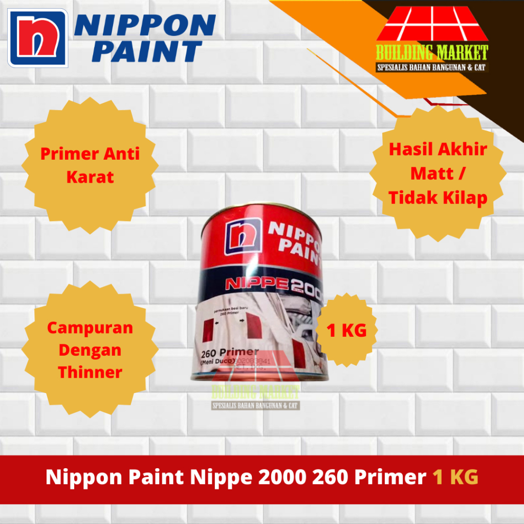 Jual CAT PRIMER BESI MENI CAT DASAR BESI NIPPE 2000 NIPPE 260 PRIMER 1 ...