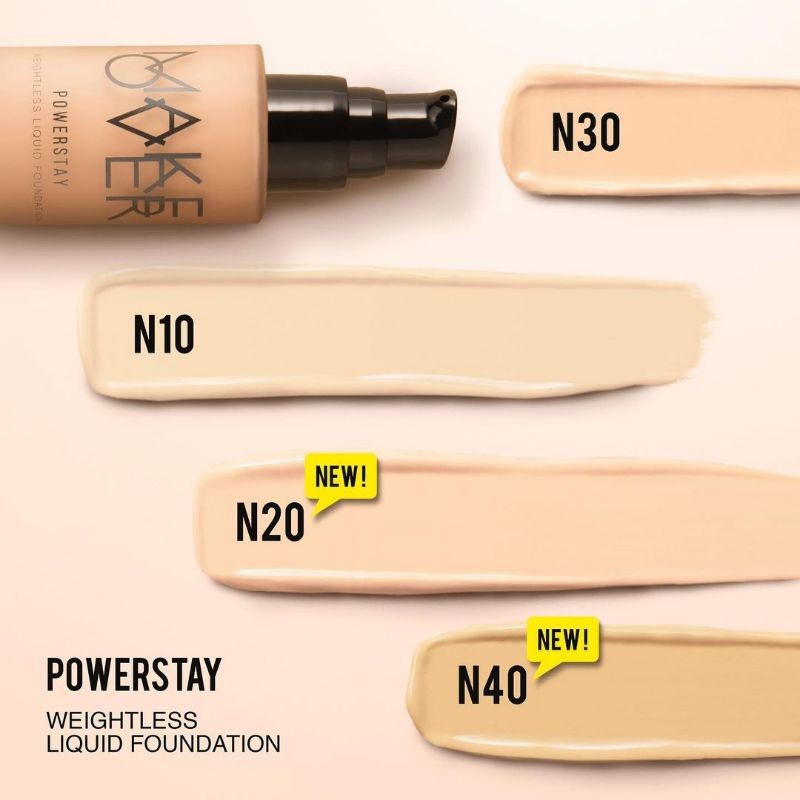 Jual Make Over Powerstay 24H Weightless Liquid Foundation 40ml | Oil ...