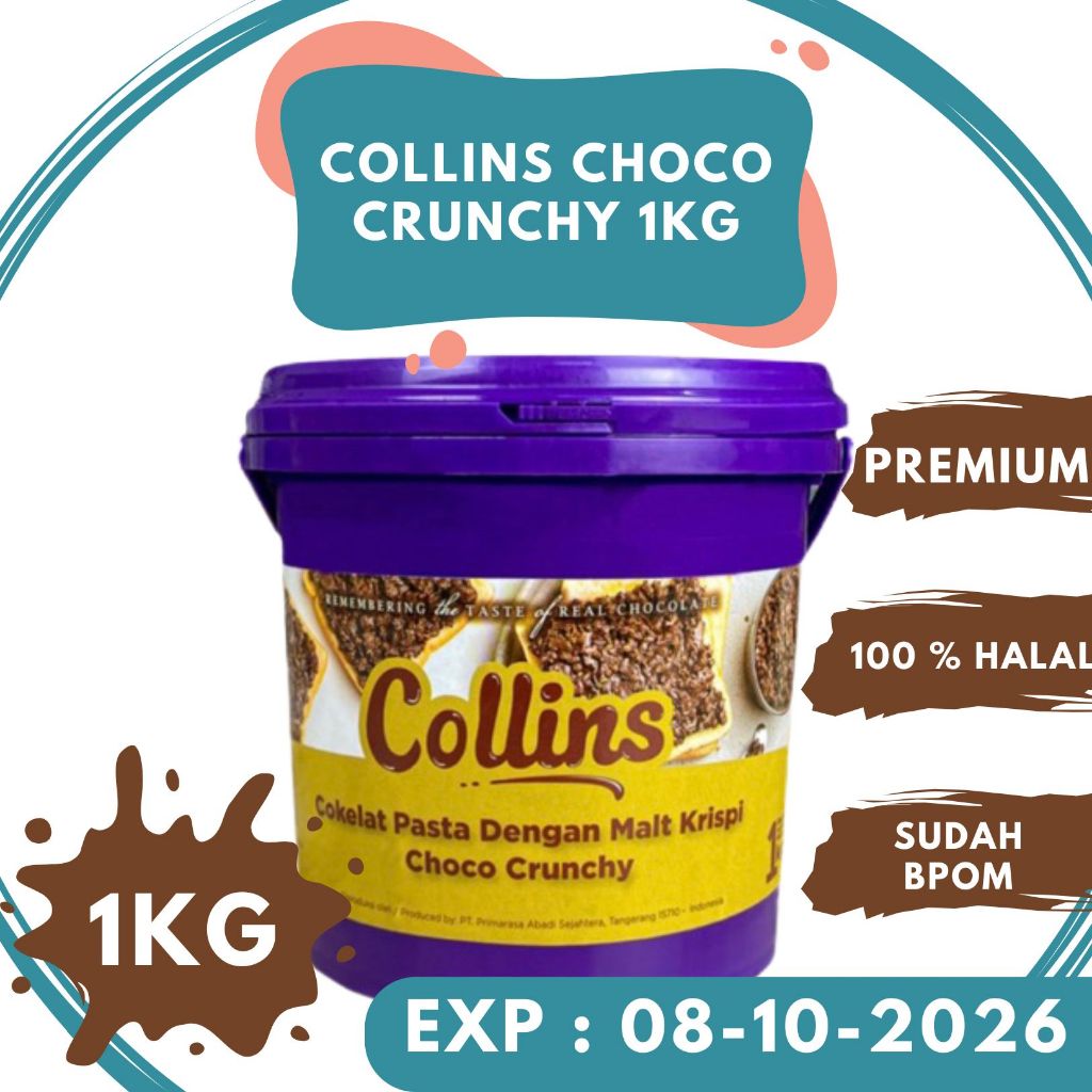 Jual Collins Choco Crunchy 1kg Topping Cokelat Pasta Malt Krispi ...