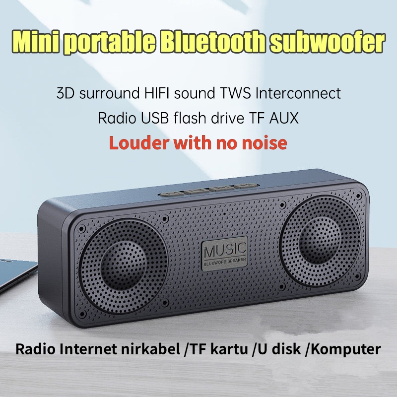 Jual Mini Speaker Karaoke Musik Box Bluetooth Bass Radio Rumah Nirkabel ...
