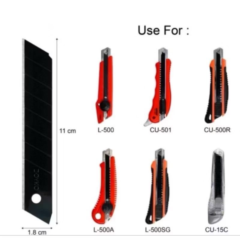 Jual Isi Cutter Besar L150 10pcs Stainless Anti Karat Super Tajam ...