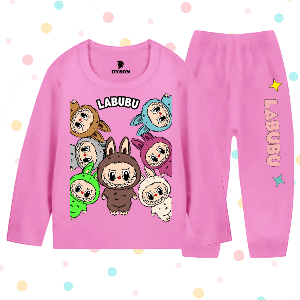 Jual SETELAN LABUBU PIYAMA BAJU TIDUR PEREMPUAN LENGAN CELANA PANJANG 3 ...