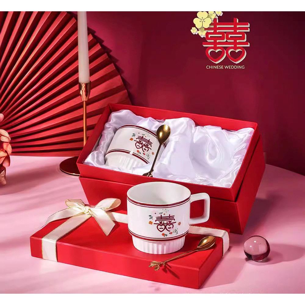 Jual Gelas Couple Wedding Couple Mug Gelas Cangkir Mug Hampers Kado ...