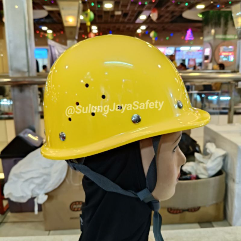 Jual Helm Safety Copy Tanizawa ST148 Warna Kuning / Helm Safety Bulat ...