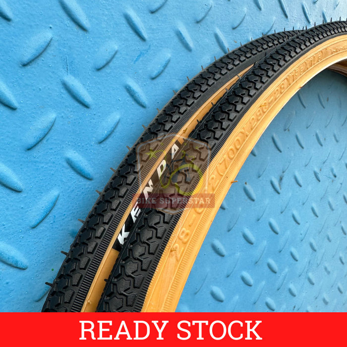 Jual Ban Luar Sepeda 700 x 28c Kenda K184 Tan Wall Fixie Balap Gravel Hybrid | Shopee Indonesia