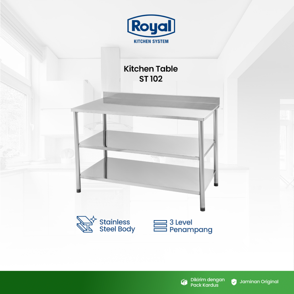 Jual Royal Kitchen Table ST 102 | Meja Dapur Stainless | Work Table ...