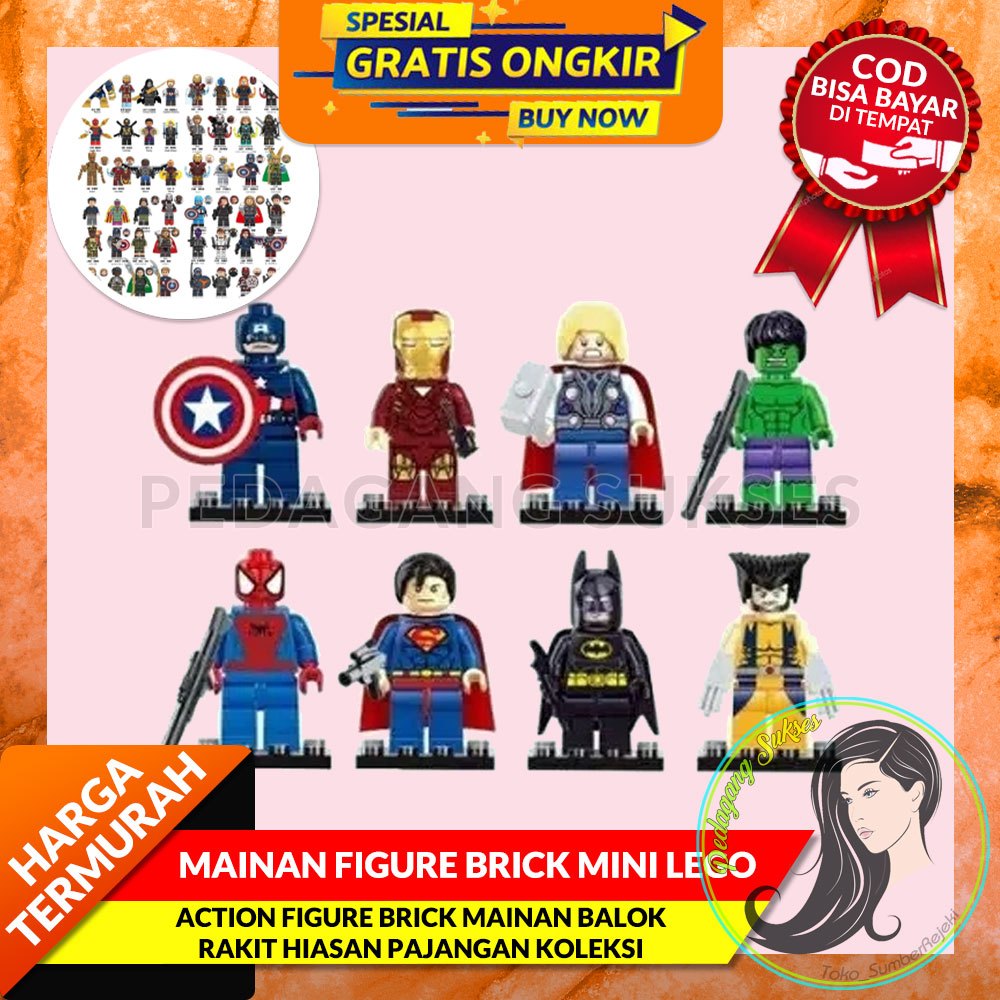 Jual GROSIR PASTI MURAH Mainan Figure Brick Mini Lego / Action Figure ...