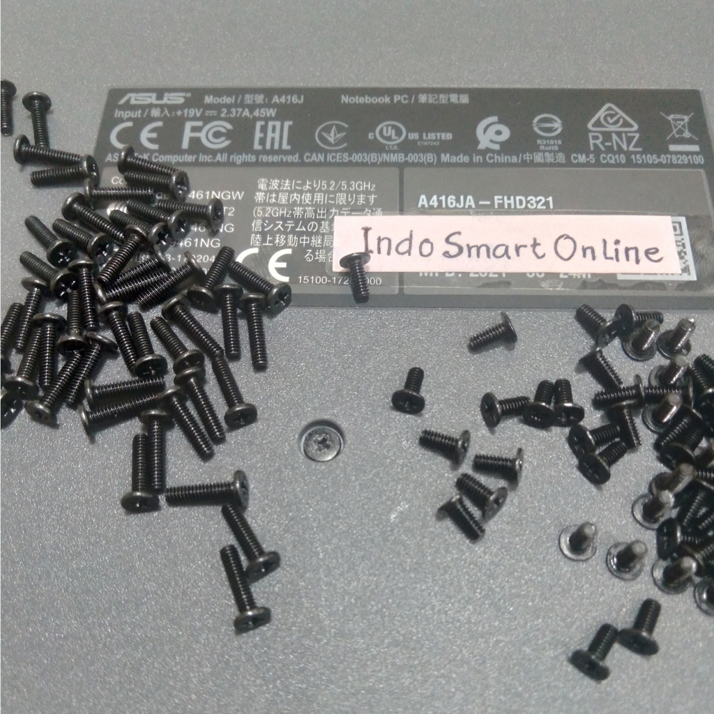 Jual [Baru] Baut Asus A416 A416J A416 JA A416M X416J Sekrup casing mur ...