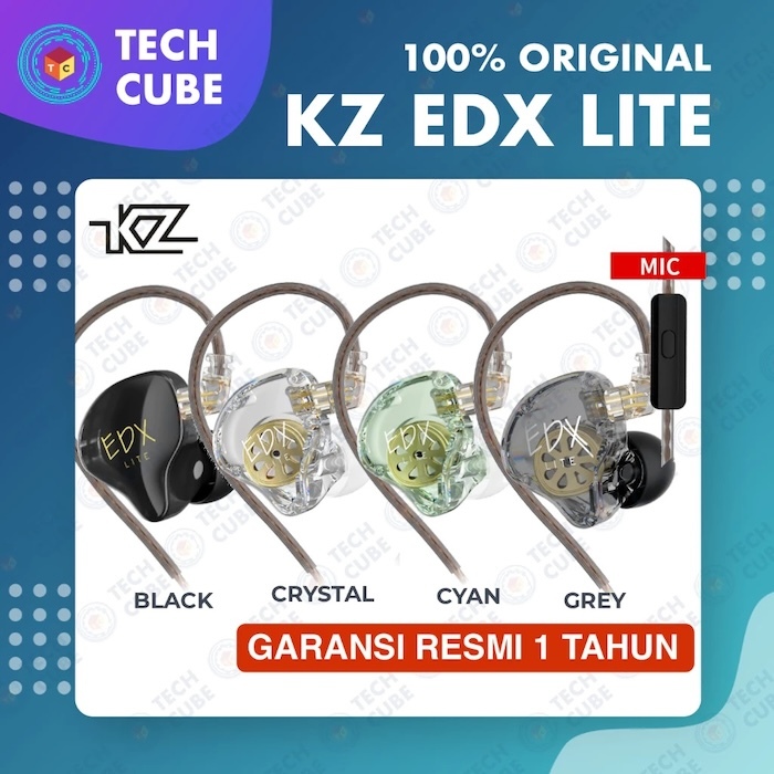 Jual KZ EDX LITE with MIC In Ear Earphone Headset Single DD Alt Pro X ...