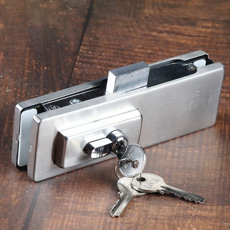 Jual Kunci Kaca Tempered Glass Patch Fitting Glass Door Lock Stainless Steel Office Kitchen Shop ...