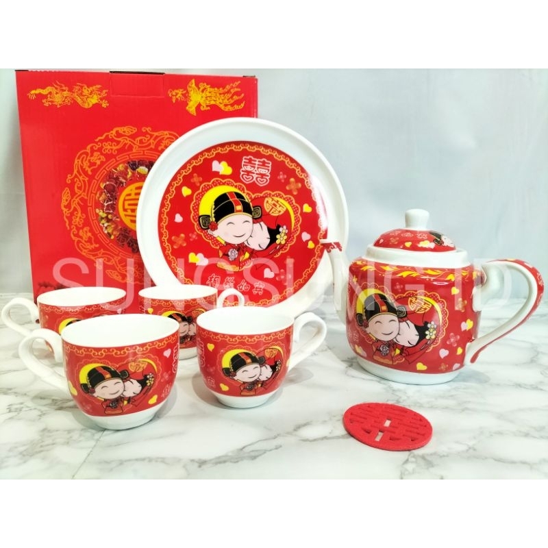 Jual Tea Set Sangjit / Chinese Wedding Tea Set / Tepai Sangjit ...