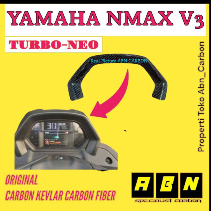 Jual List Speedometer Nmax Turbo Karbon Kevlar Karbon Fiber, parts ...
