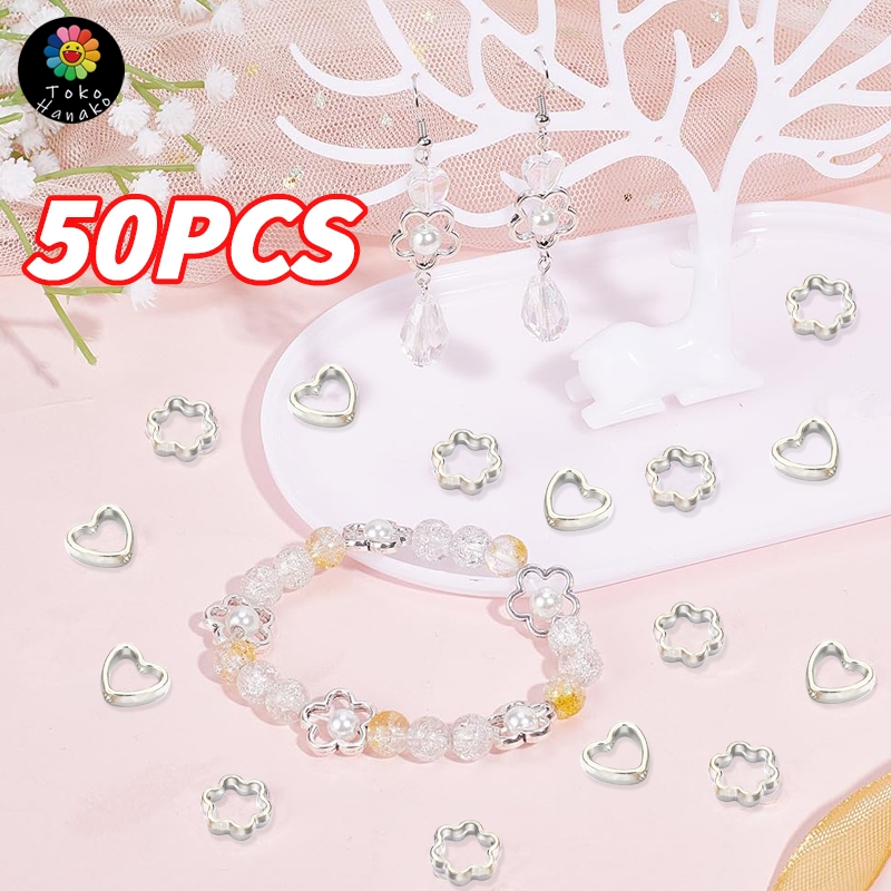 Jual 50pcs Ccb Plastik Berlubang Manik Lubang Besar Ring Pandora Bunga ...