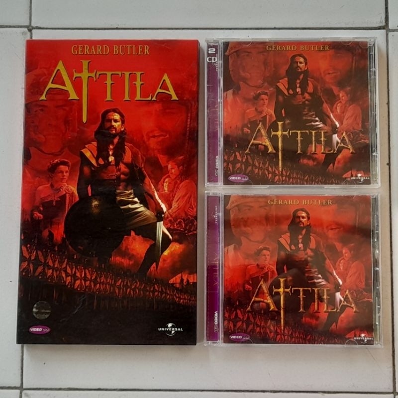 Jual Attila (miniseries) Gerard Butler (2001) 3 Disc ORIGINAL Universal ...