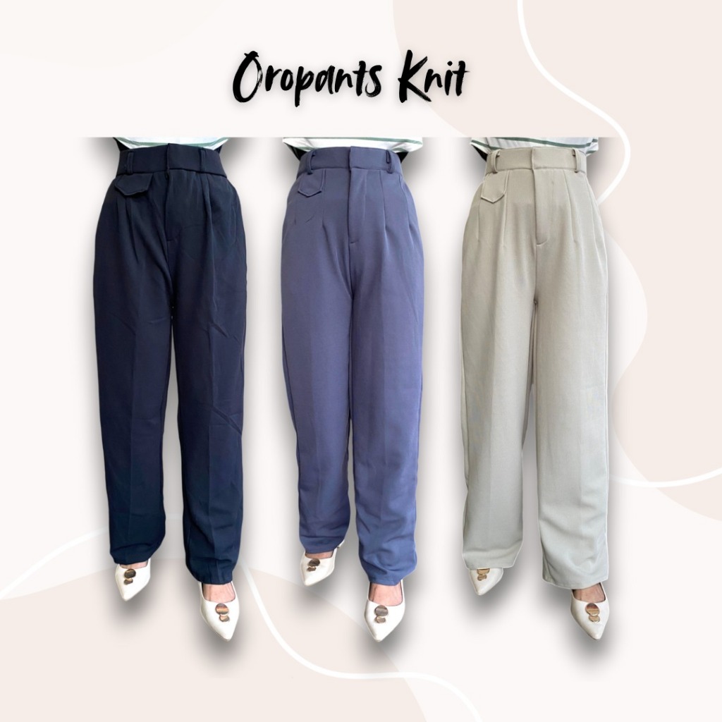 Jual ORO PANTS. CELANA KULOT LOOSE WANITA BAHAN KNIT JAPAN LINE ...