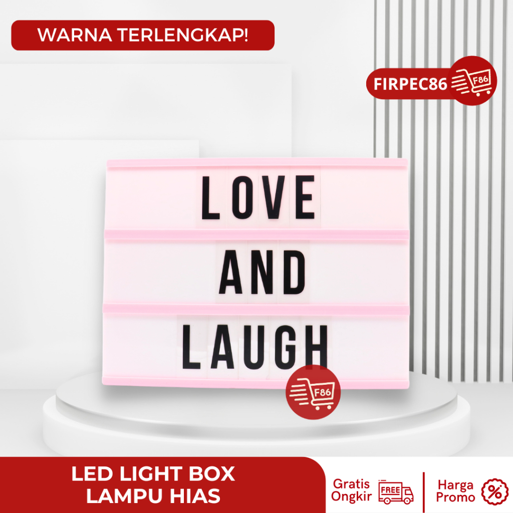 Jual Lampu Display Letter Light Box Termurah / Lampu Huruf Led Box ...
