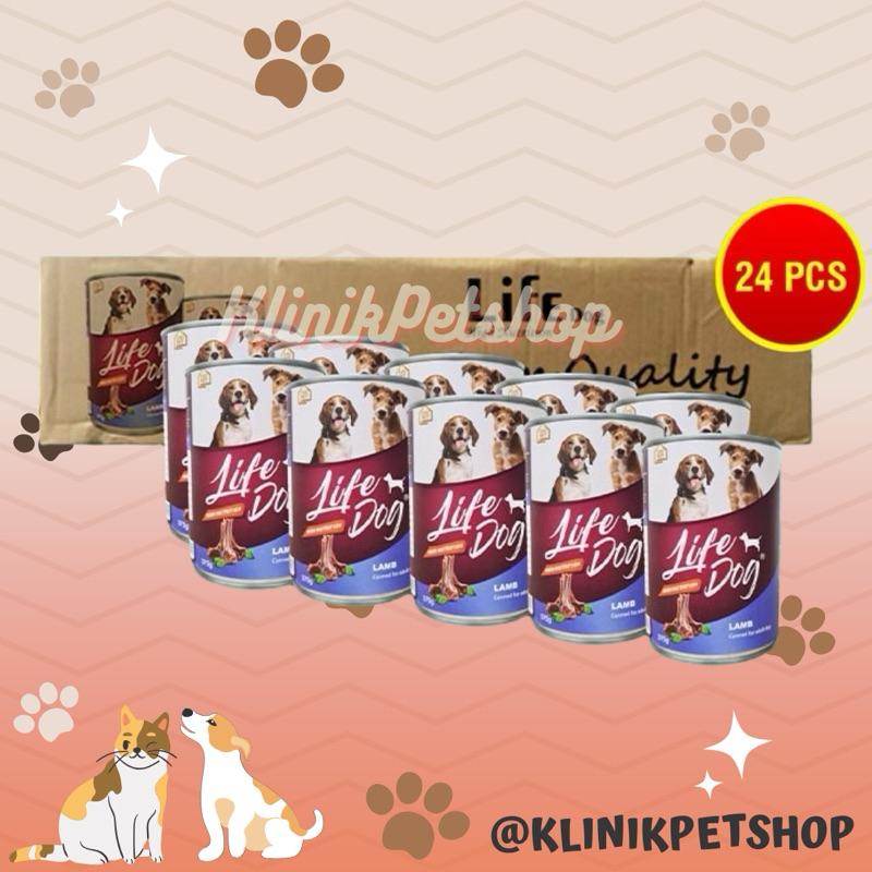 Jual 1 DUS LIFE DOG KALENG 375GR ISI 24 | Shopee Indonesia