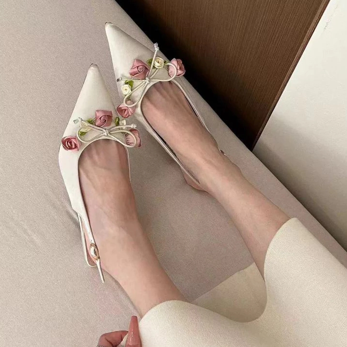 Jual [COD & READY] Milady Heels Floral Vintage Wanita Sepatu Hak ...