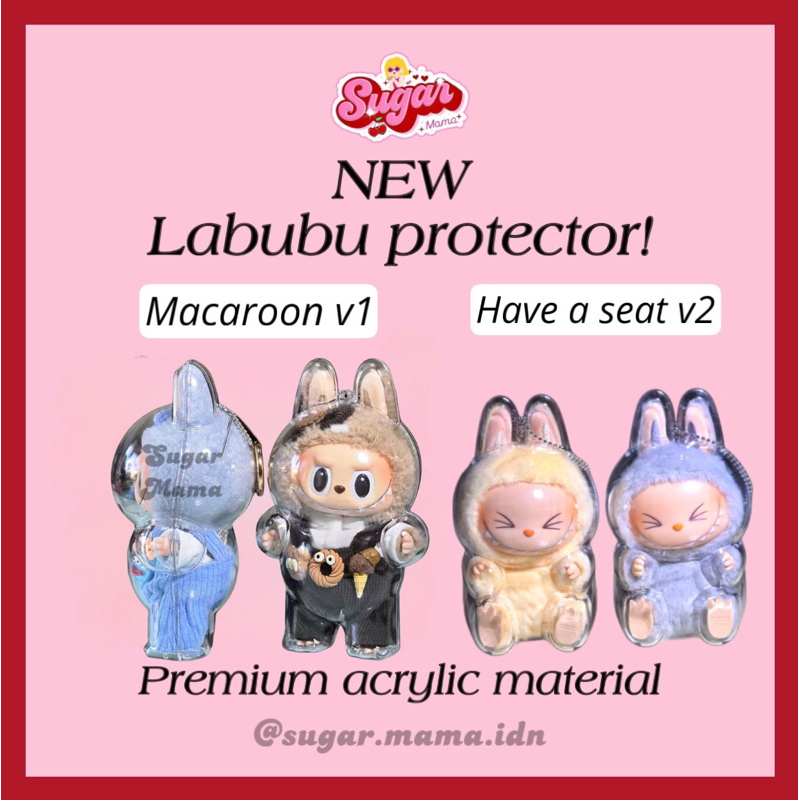 Jual Labubu case protector Macaroon Have a seat - v1 v2 - pelindung ...