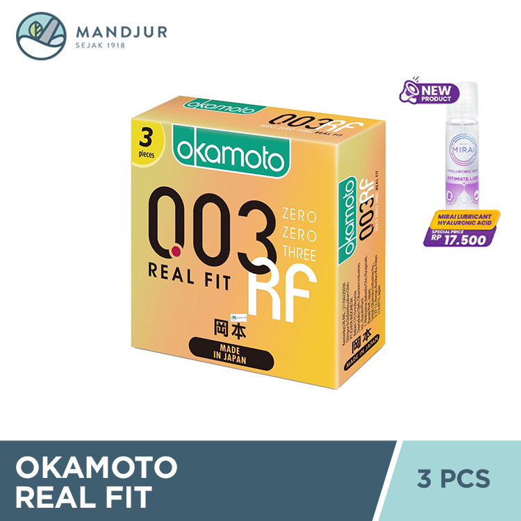 Jual Kondom Okamoto 003 Real Fit 3 Pcs | Shopee Indonesia
