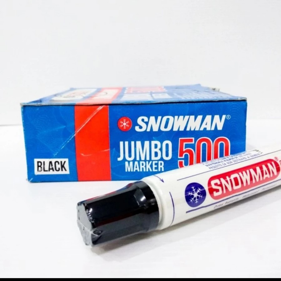 Jual SPIDOL PERMANEN JUMBO SNOWMAN 500 / spidol besar satuan (1pcs ...
