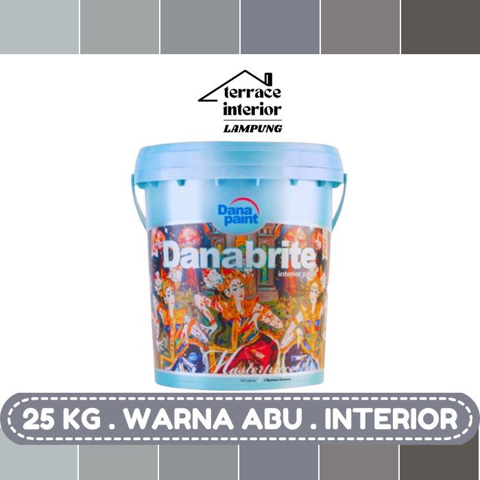 Jual Cat Tembok Interior Danapaint Danabrite Warna Abu 25 Kg | Shopee ...