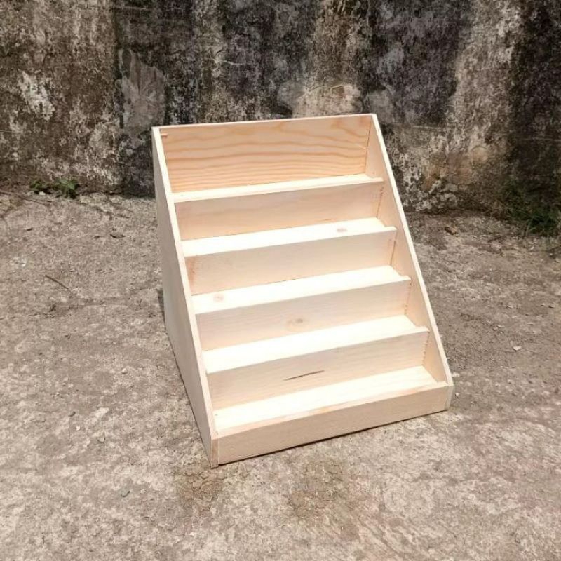 Jual Rak Display Parfum Kayu 5 Susun Aesthetic | Shopee Indonesia