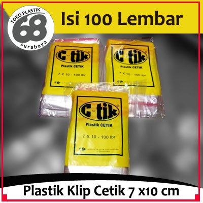 Jual Plastik Klip Cetik ukuran 7 x 10 cm Isi 100 Lembar | Shopee Indonesia