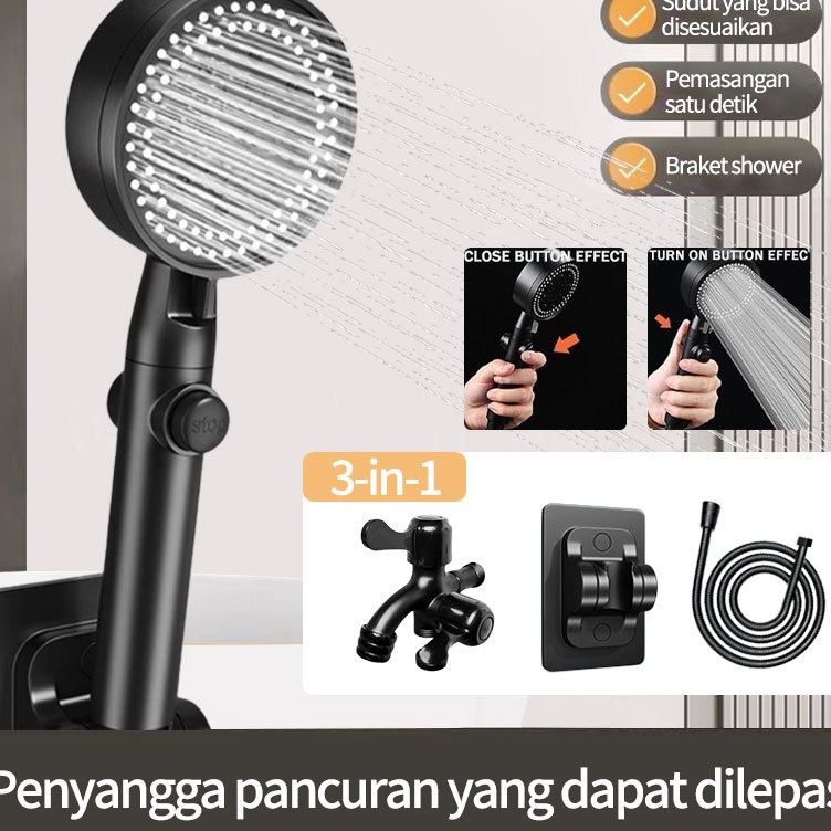 Jual Penjualan Meriah Kepala Shower Mandi Premium Kepala shower Premium Portabel dengan Selang ...
