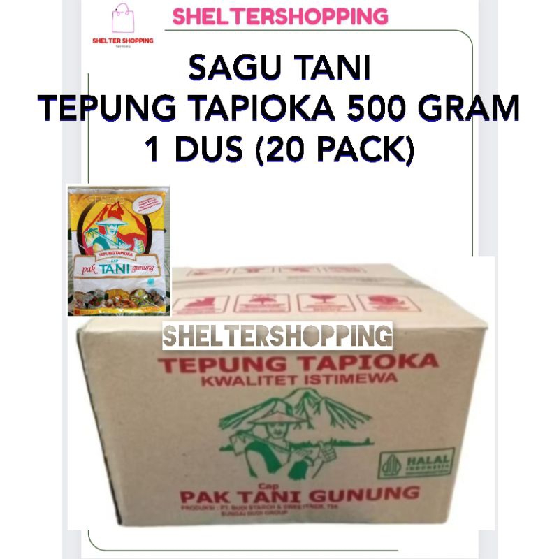 Jual (INSTANT) SAGU PAK TANI Gunung Tepung Tapioka 500 Gram (1 Dus ...