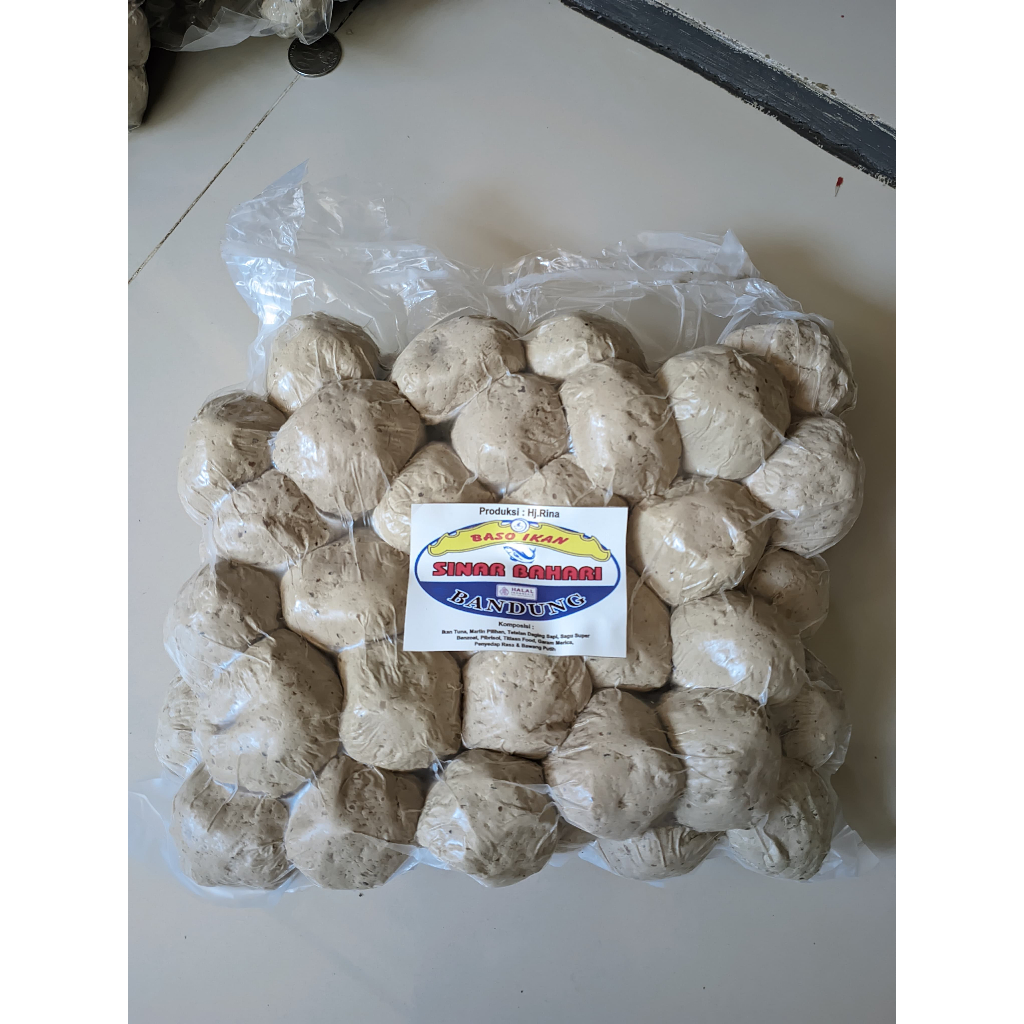 Jual BASO/BAKSO IKAN SINAR BAHARI SETENGAH BALL BESAR ISI 50 BUTIR ...