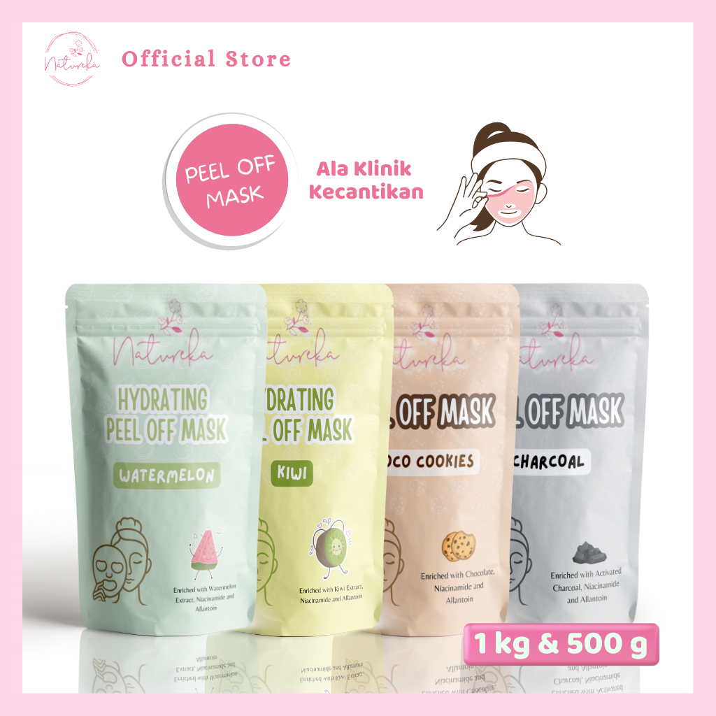 Jual Natureka Peel Off Mask Klinik 1Kg dan 500 gram - Masker Wajah Peel ...