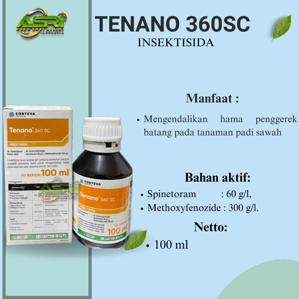 Jual TENANO 360SC 100ML INSEKTISIDA EFEKTIF MENGENDALIKAN PENGGEREK ...