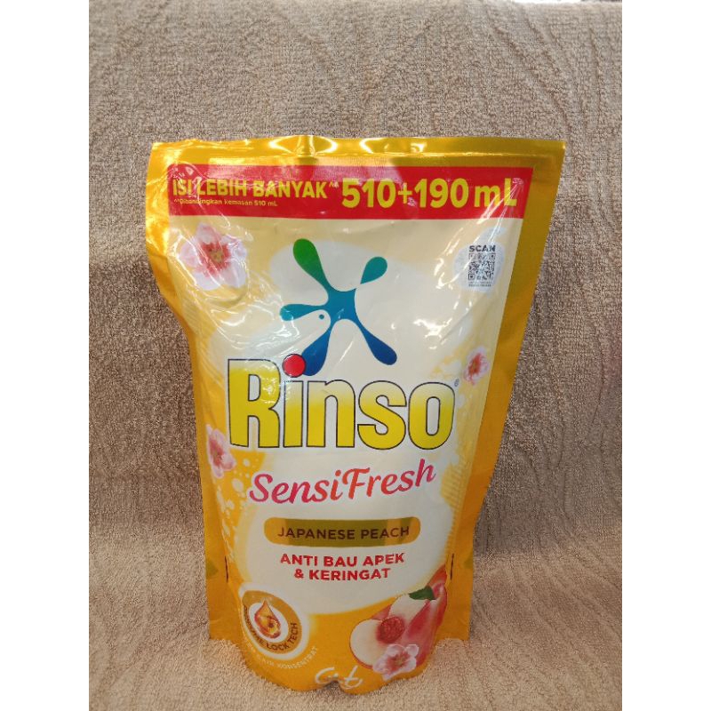 Jual Rinso sensi fresh cair japanese peach ukuran 700ml | Shopee Indonesia