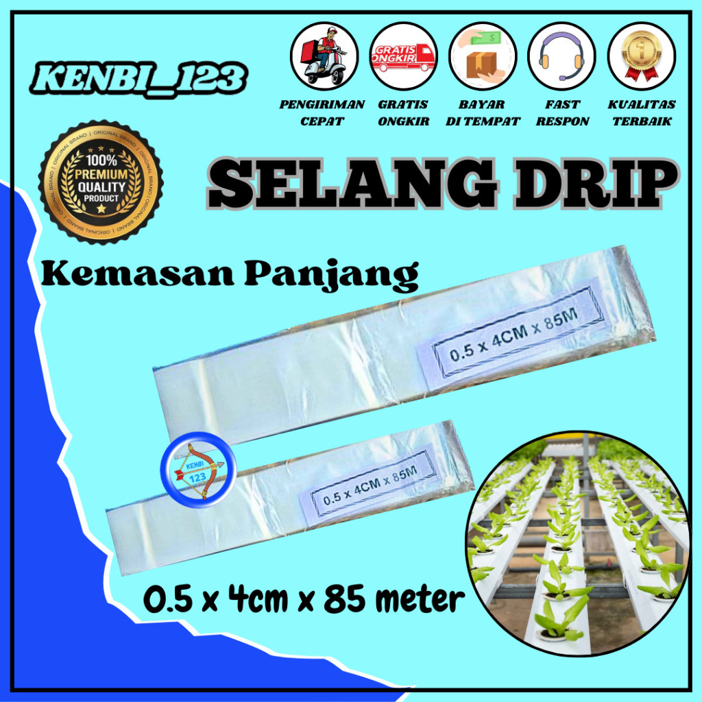 Jual Selang Irigasi Selang Drip 5 mikron 4cm 85 meter - Pipa 3/4 inch ...