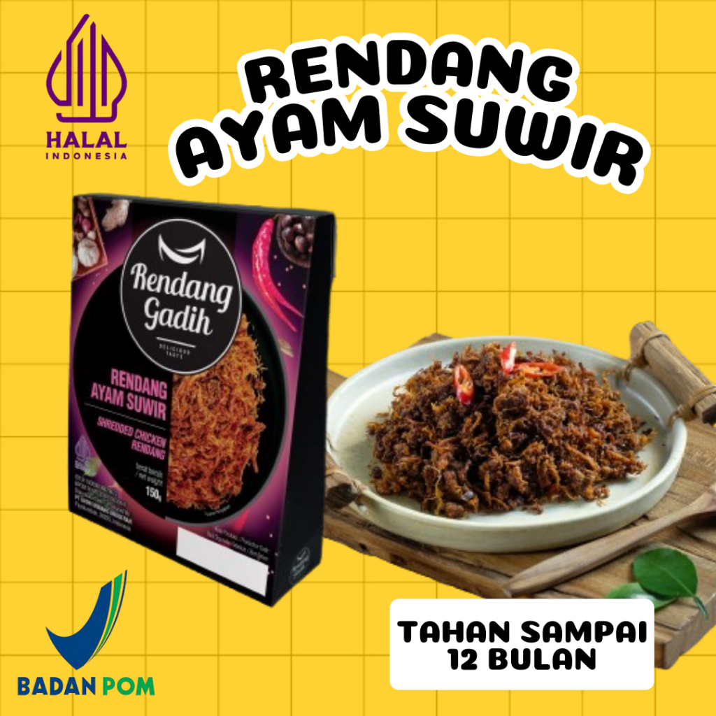 Jual Rendang Gadih - Rendang Ayam Suwir 150 g | Shopee Indonesia