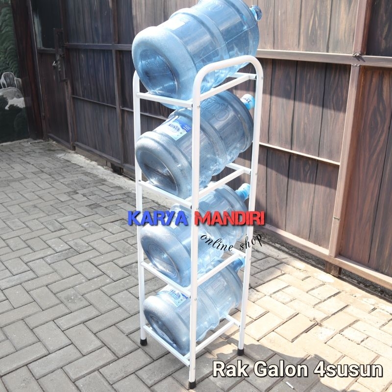 Jual Rak Galon Susun 4 Tempat Galon Putih | Shopee Indonesia