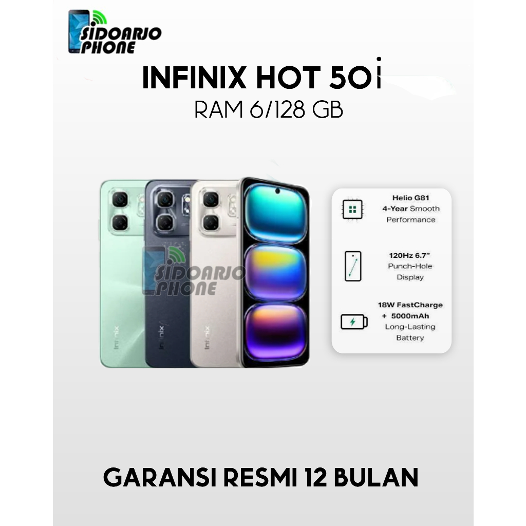 Jual INFINIX HOT 50i RAM 6/128GB | Shopee Indonesia